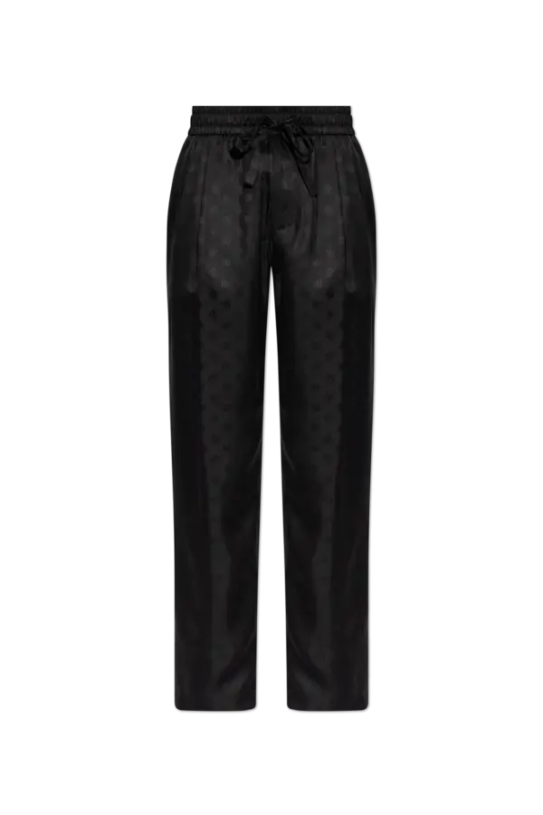 Dolce & Gabbana Silk Monogram Trousers