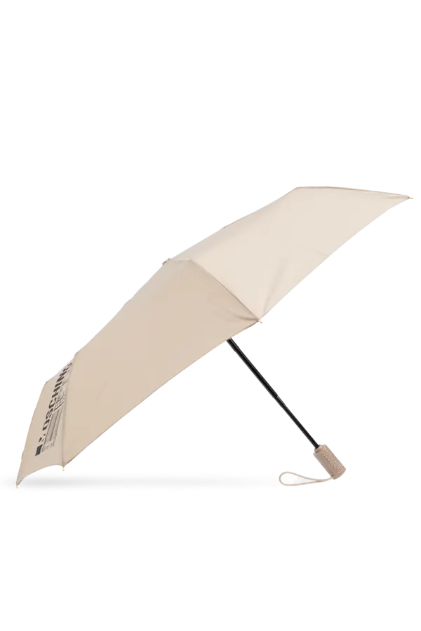 Moschino Umbrella With Logo - Beige