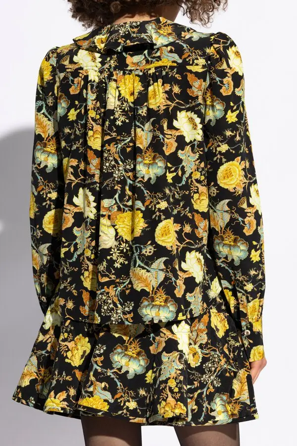 Ulla Johnson Floral Silk "veron" Blouse