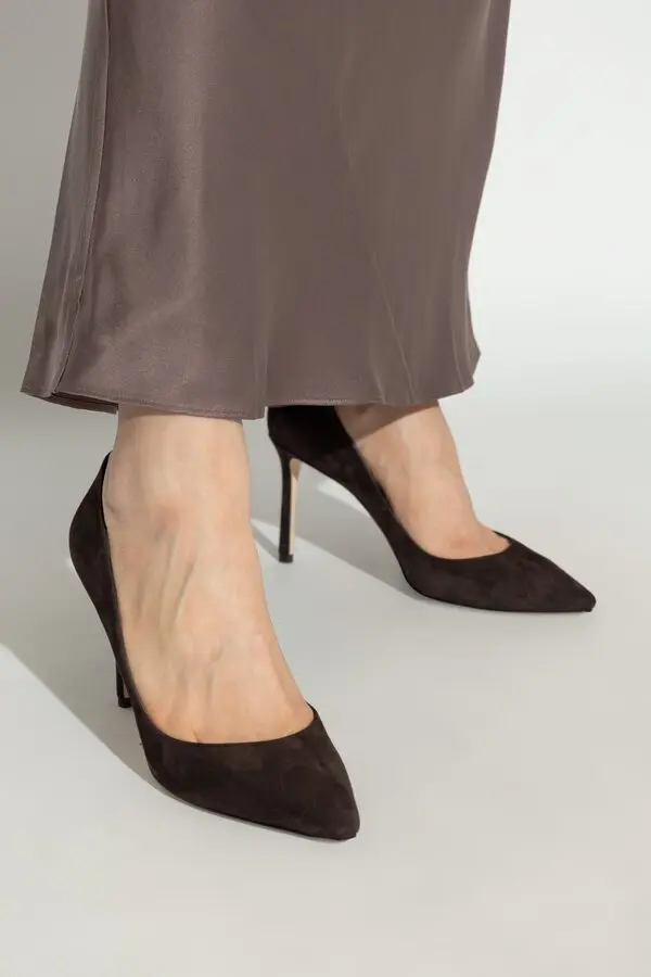 JIMMY CHOO Romy Suede High Heels - Brown