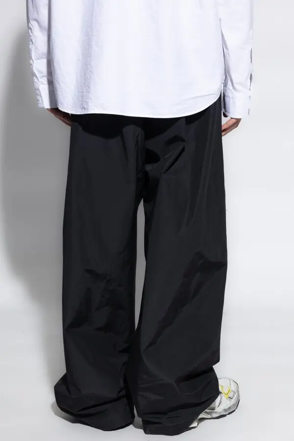 Balenciaga Nylon Pants With A Loose Fit In Black - 50% Off