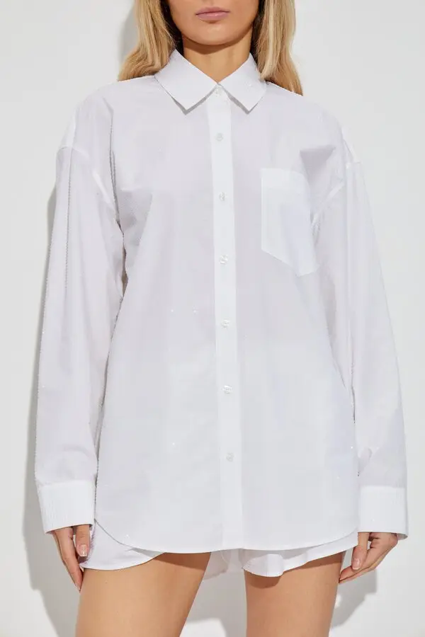 Alexander Wang Shirt With Shimmering Appliqués