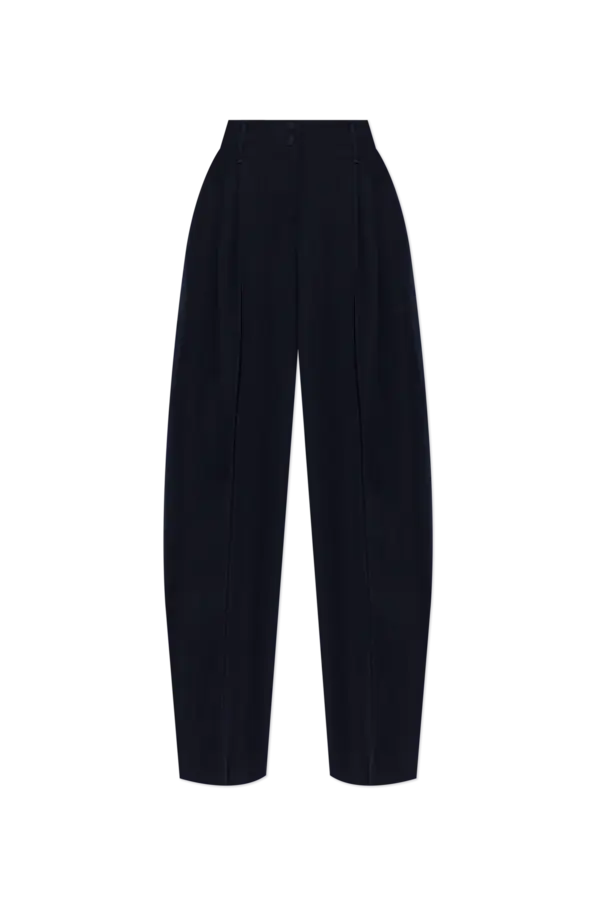 Alexander McQueen Wide-leg Pleated Trousers