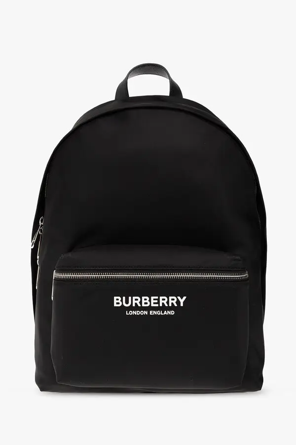 Burberry Backpack With Logo - Black