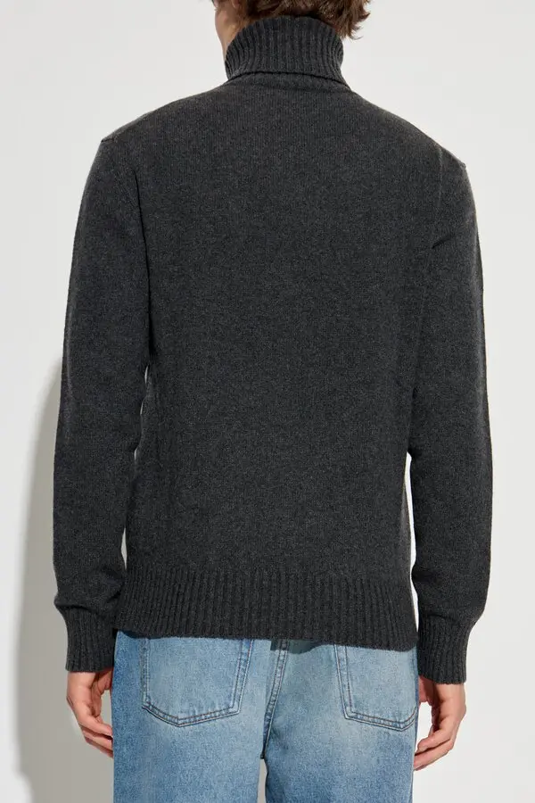 Ami Cashmere Turtleneck Sweater