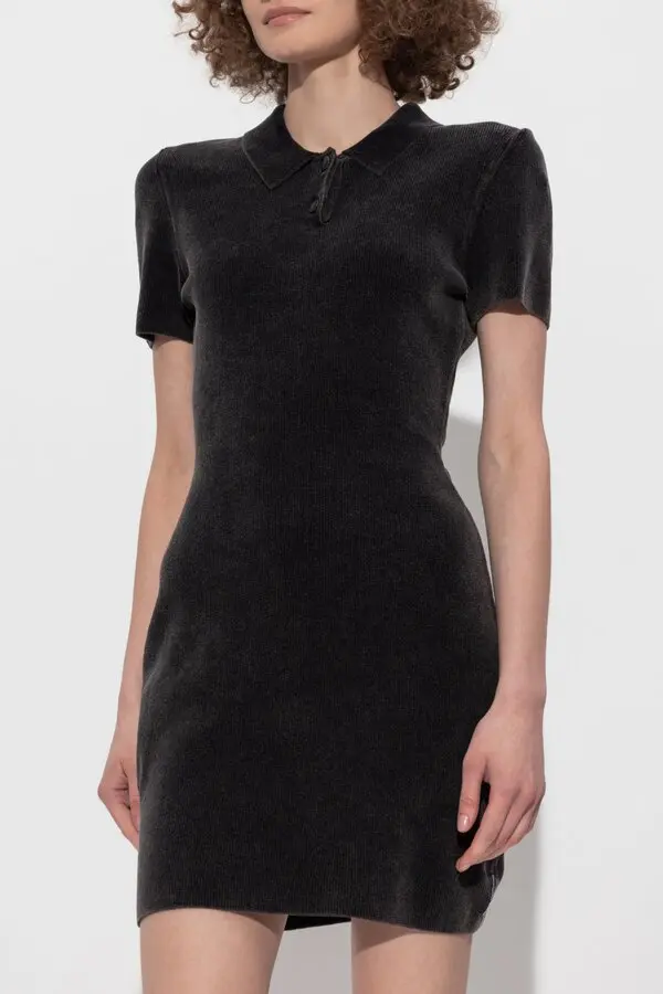 Alexander Wang Fitted Polo Dress - Black