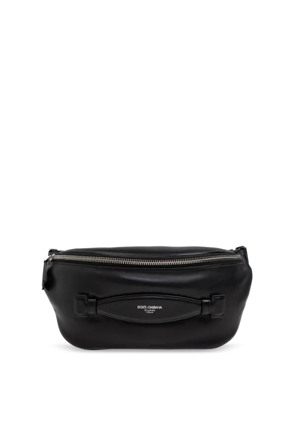 Dolce & Gabbana Leather Belt Bag - Black