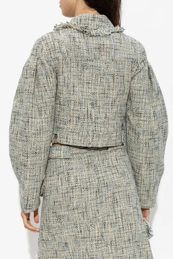 GANNI Tweed Blazer