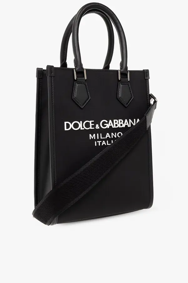 Dolce & Gabbana Shoulder Bag With Logo Appliqu