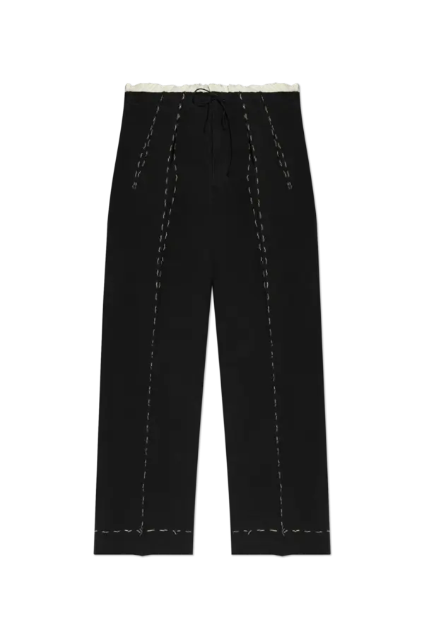 MAISON MARGIELA Linen-finish Wide-leg Trousers