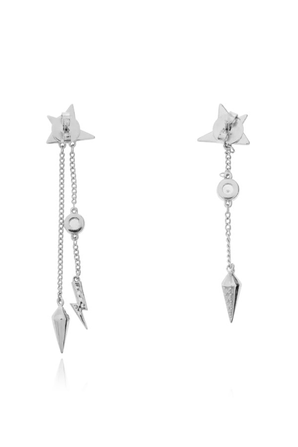 Zadig&Voltaire Brass Star Drop Earrings