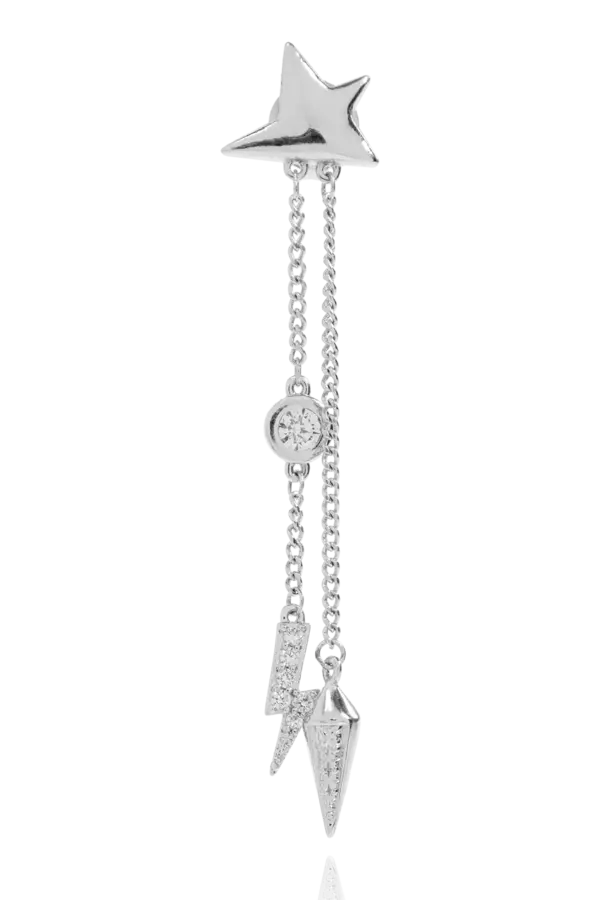 Zadig&Voltaire Brass Star Drop Earrings