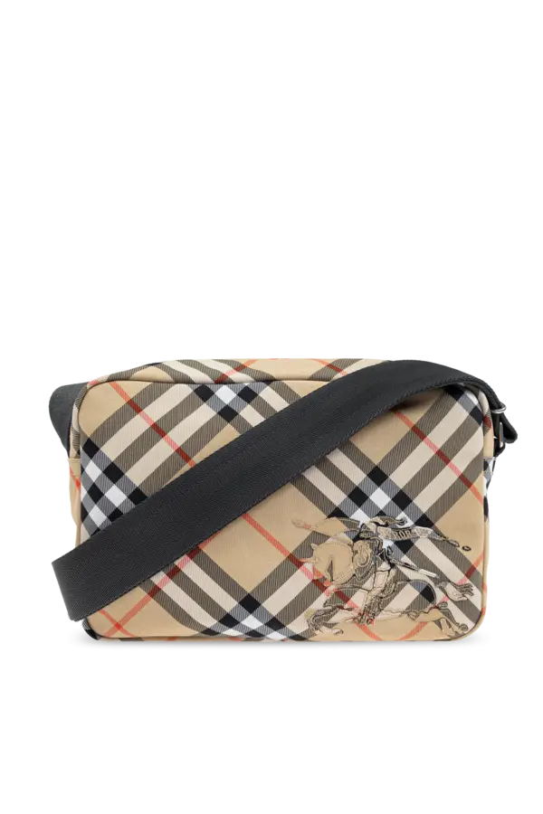 Burberry Check Pattern Shoulder Bag - Beige