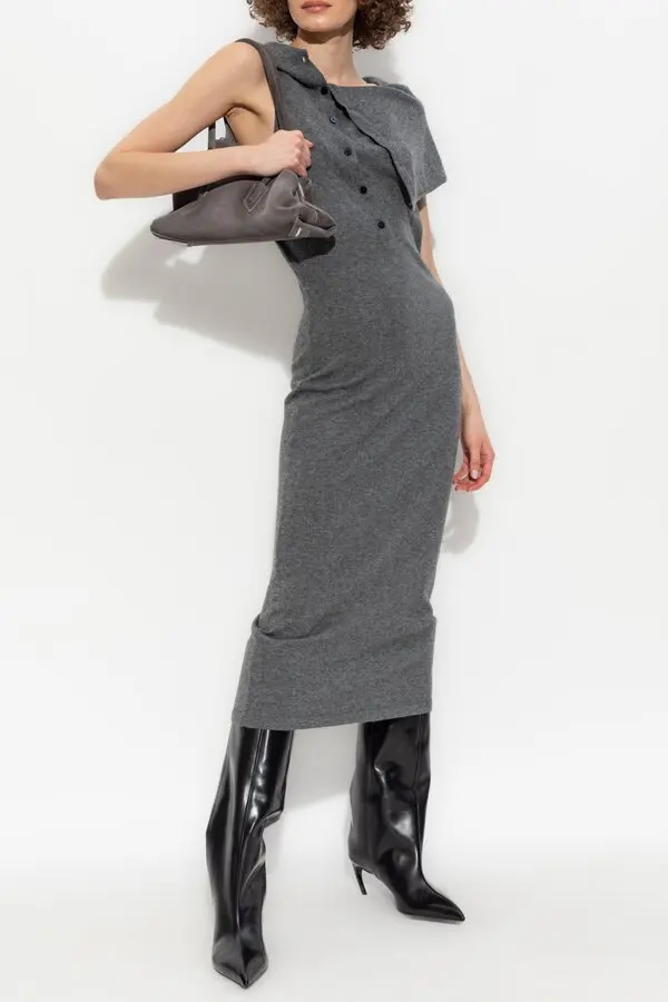 Attico Wool And Cashmere Blend Maxi Dress