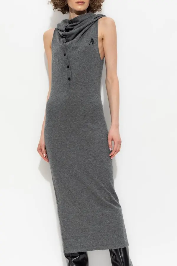 Attico Wool And Cashmere Blend Maxi Dress