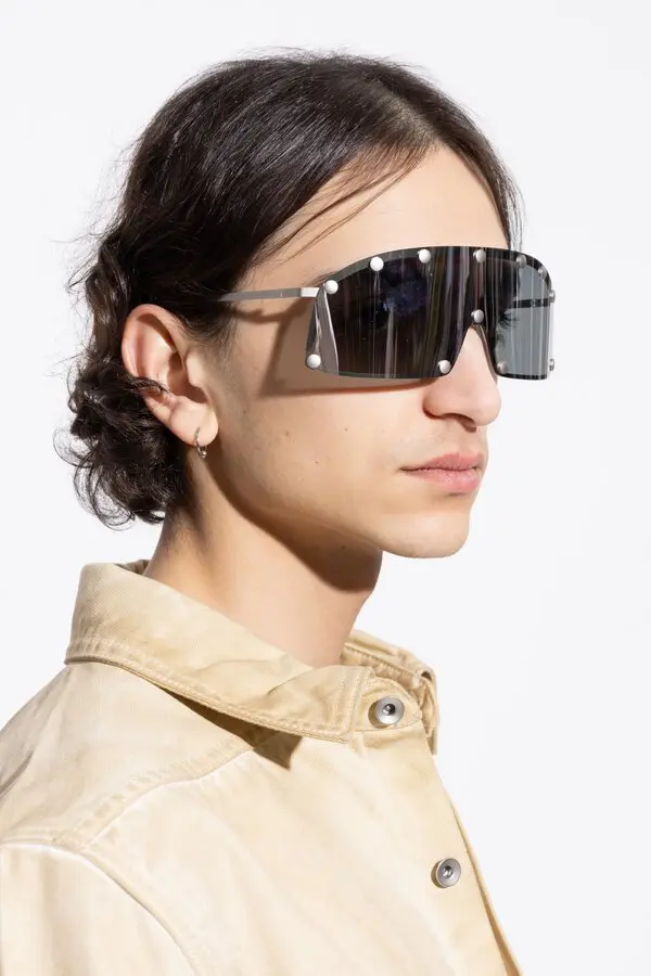 Rick Owens Rimless Visor Sunglasses - Silver