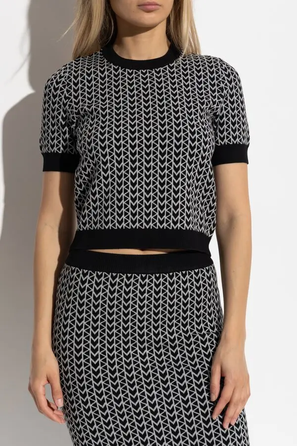 Michael Kors Geometric Pattern Top