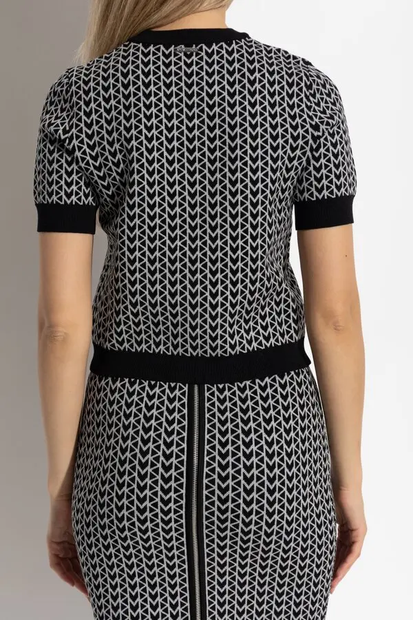 Michael Kors Geometric Pattern Top