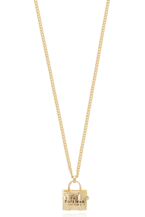 Marc Jacobs Brass Pendant Necklace - Gold