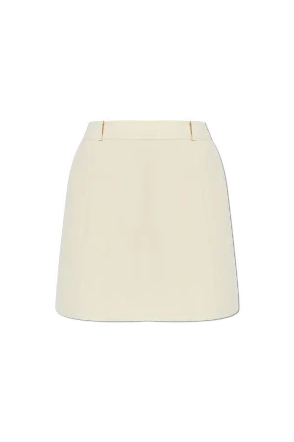 JIL SANDER Wool A-line Skirt