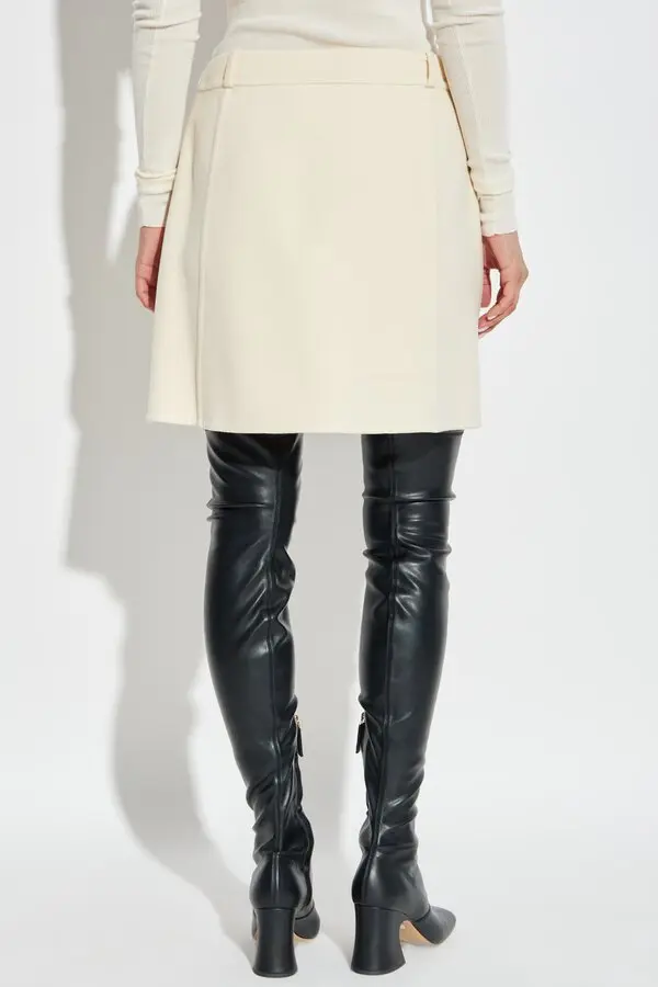 JIL SANDER Wool A-line Skirt