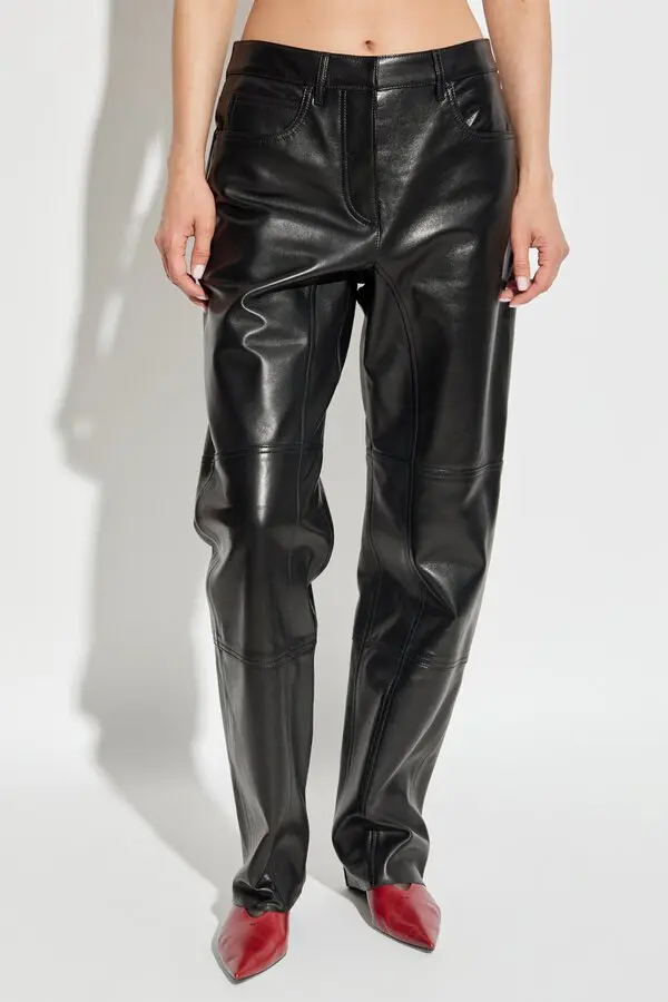 JIL SANDER Leather Trousers