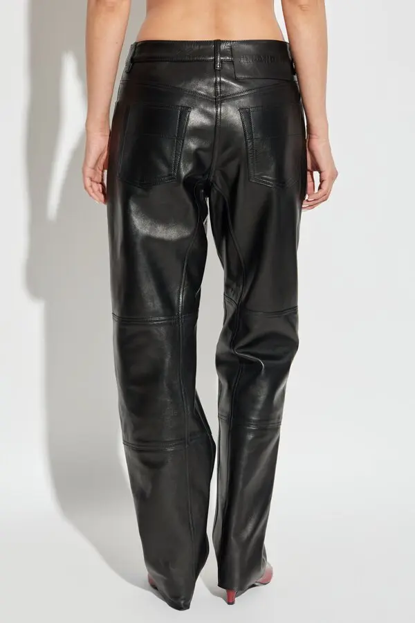 JIL SANDER Leather Trousers