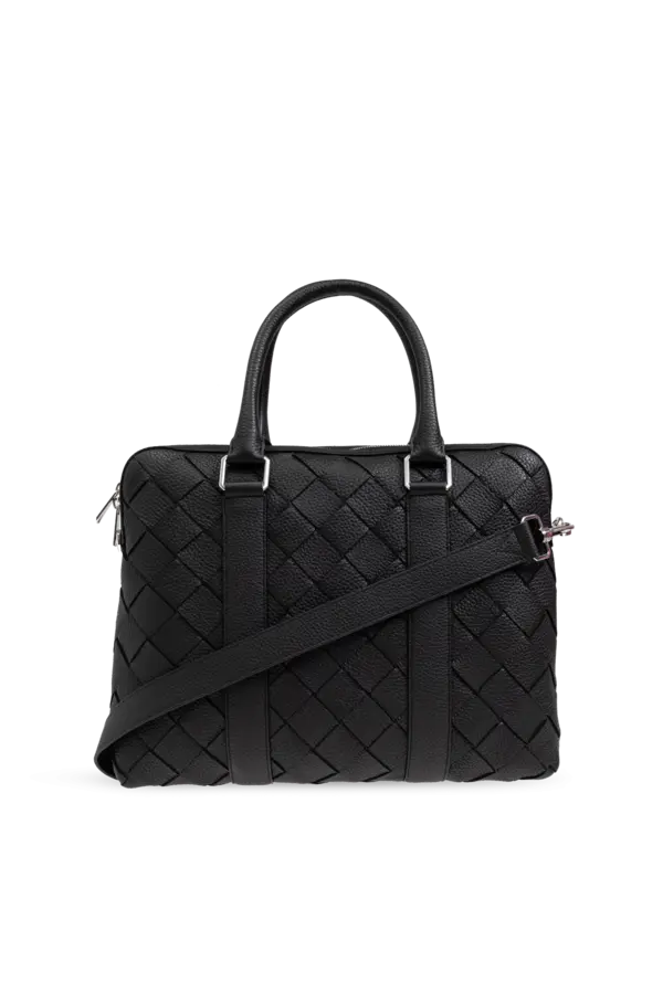 Bottega Veneta Leather Briefcase - Black