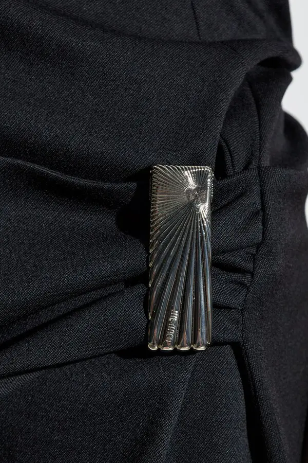 Attico Strapless Pleated Mini Dress