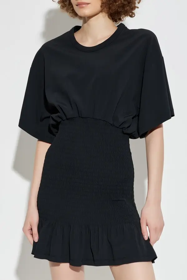 Attico Gathered Dress With Ruching
