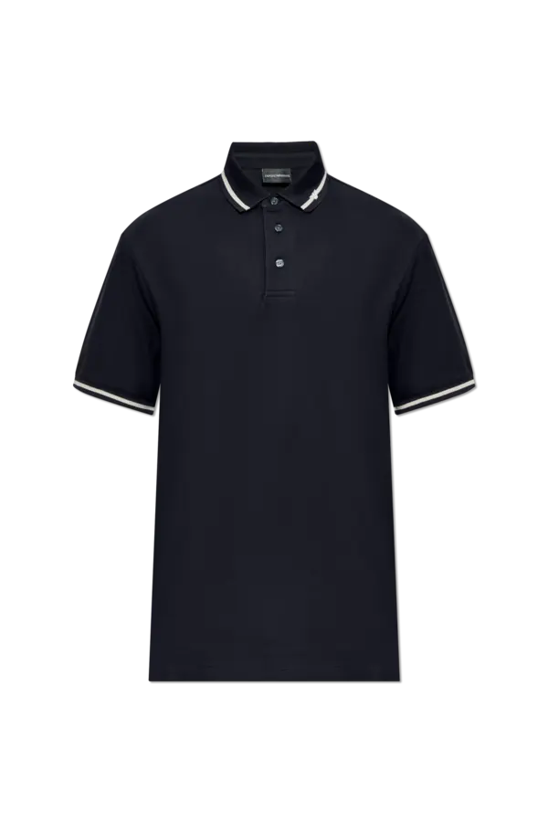 Emporio Armani Polo With Logo - Navy Blue