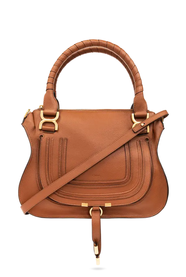 Chloé Marcie Medium’ Leather Shoulder Bag - Brown