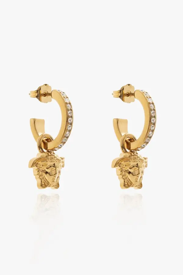 Versace Medusa Head Hoop Earrings - Gold