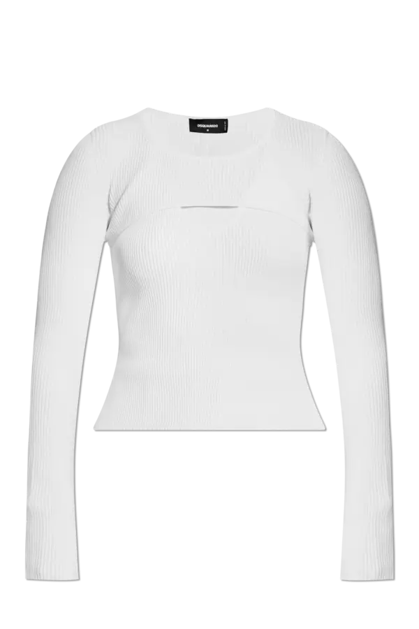 Dsquared2 Ribbed Long-sleeve Top