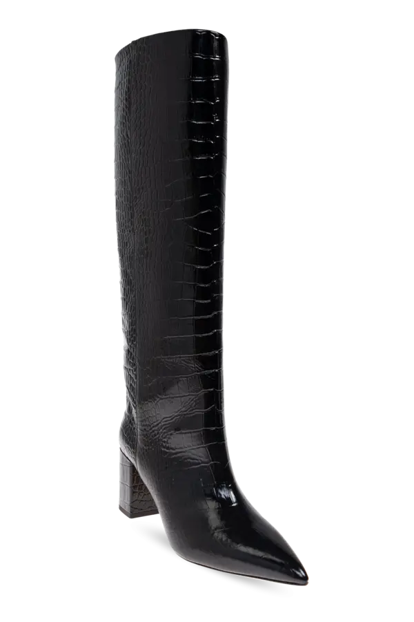 Paris Texas Anja Crocodile-embossed Knee-high Boots