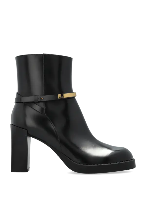 TOD’S Heeled Patent Leather Ankle Boots