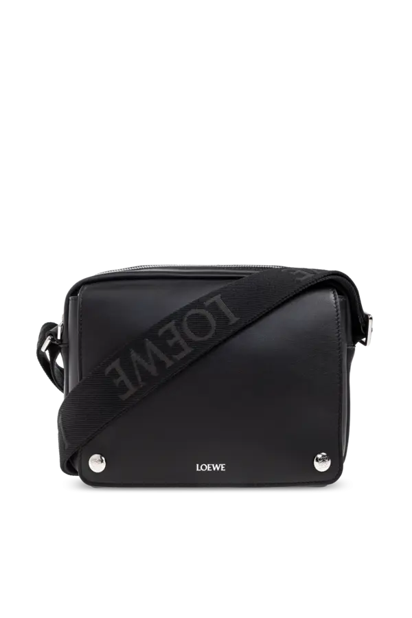 Loewe Shoulder Bag In Leather - Black