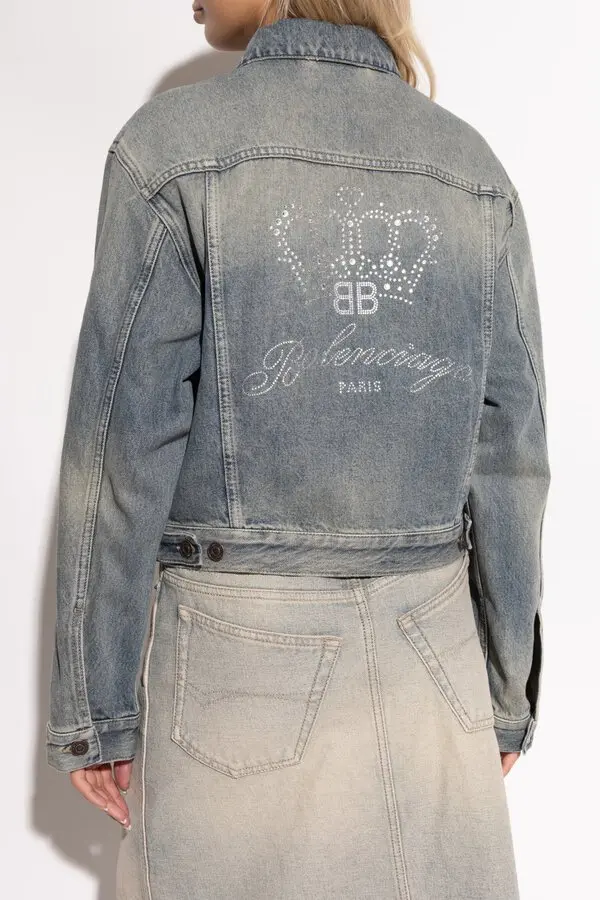 Balenciaga Logo Denim Jacket