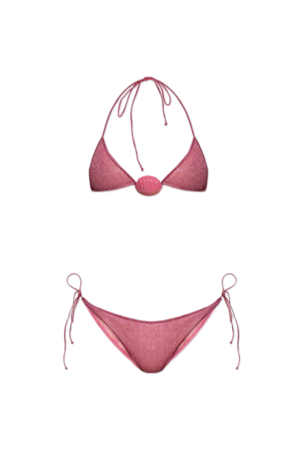 Oseree Two-piece Lurex Swimsuit - Pink