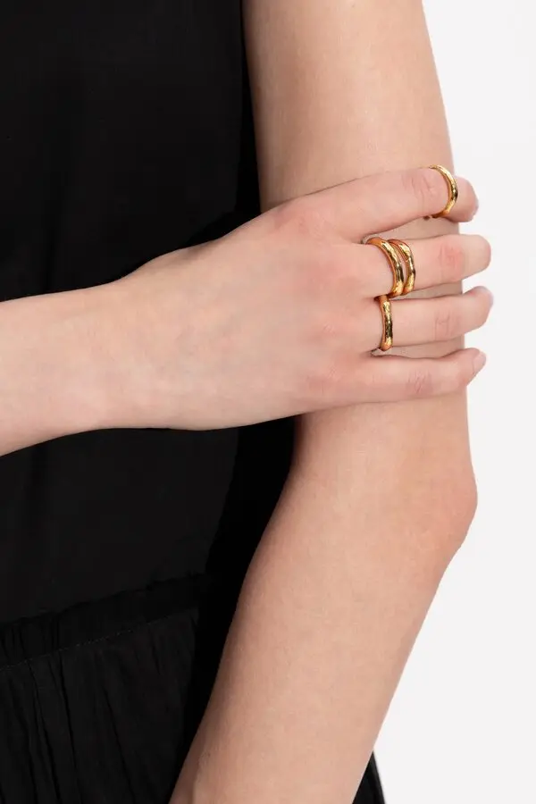 JIL SANDER Set Of Four Rings