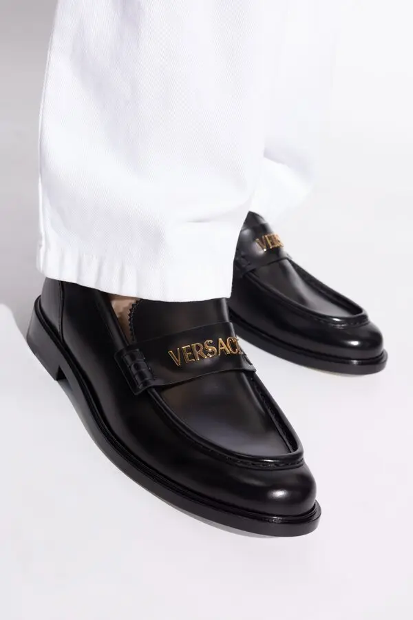 Versace Leather Loafers