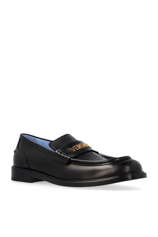 Versace Leather Loafers