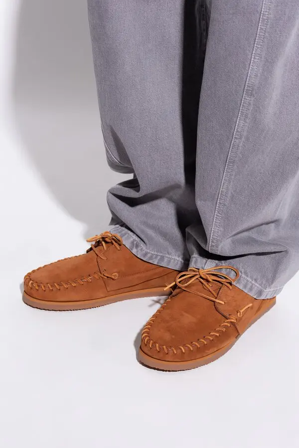 MARANT Fanly Suede Slip-on Loafers - Brown
