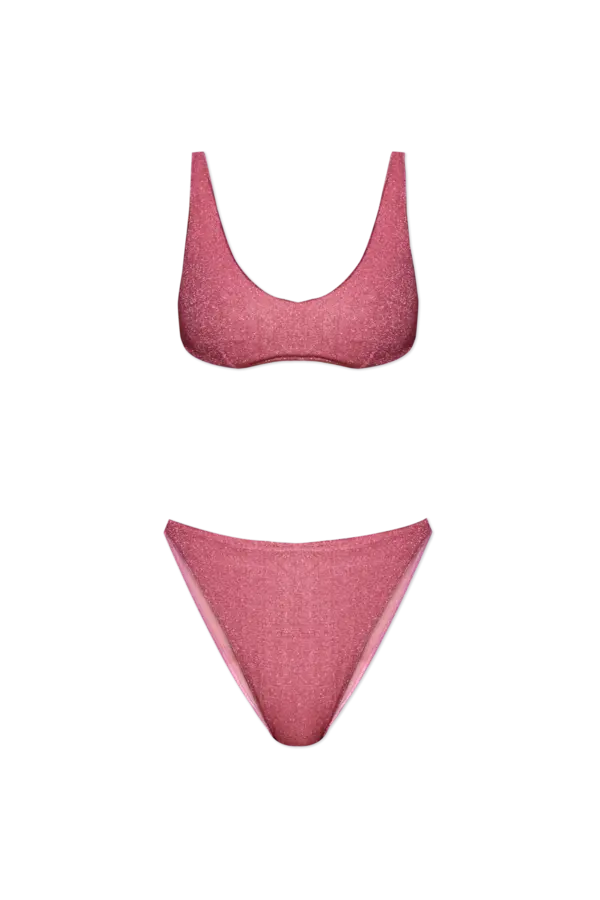 Oseree Lurex Two-piece Swimsuit - Pink