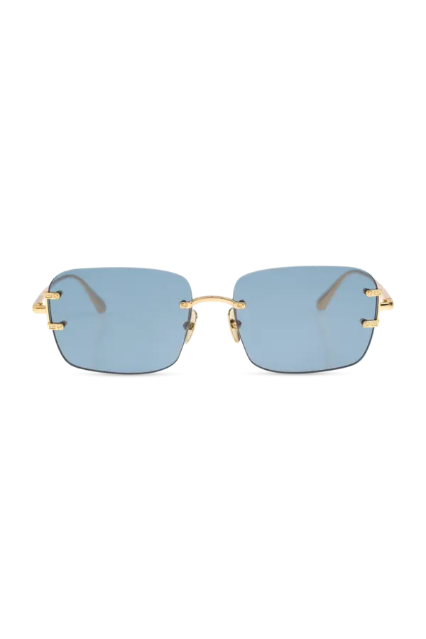 Linda Farrow Sasha Semi-rimless Sunglasses - Blue