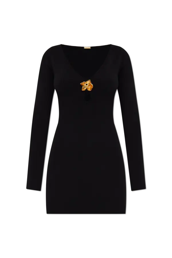 Cult Gaia Mani Knit Mini Dress With Appliqu
