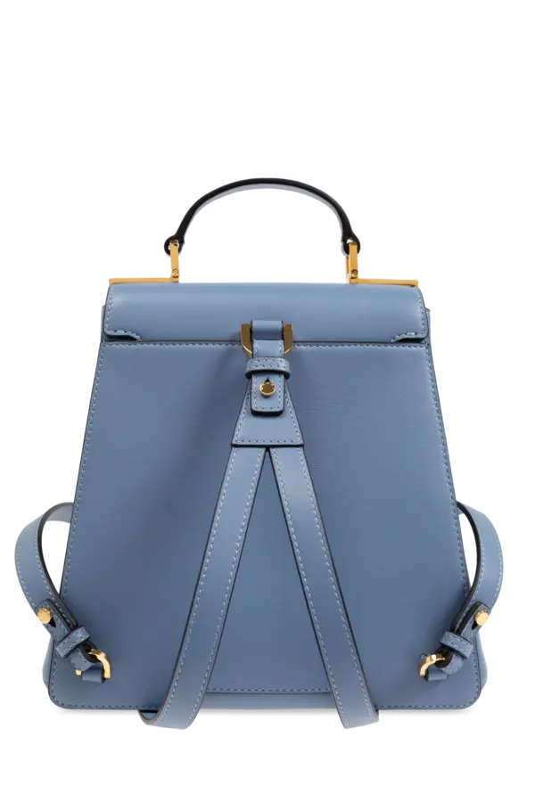 Marni Leather Trunkaroo Backpack - Blue