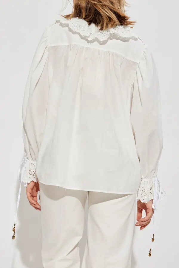 Chloé Top With Openwork Ruffles