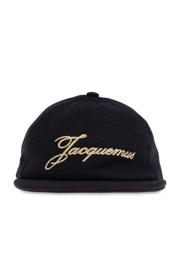 Jacquemus Embroidered Logo Baseball Cap - Navy Blue