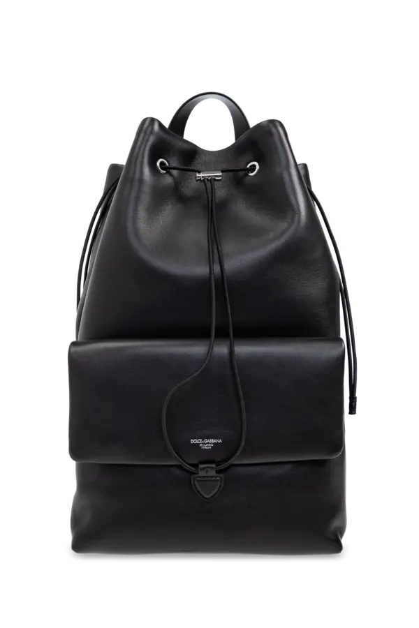 Dolce & Gabbana Leather Backpack - Black
